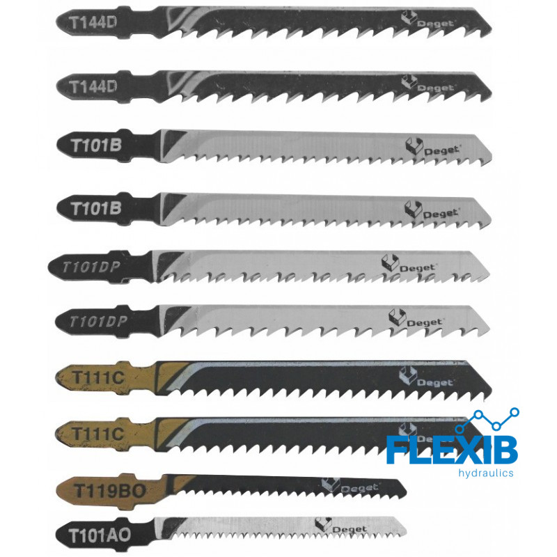 Tikksae terade komplekt 10-osa - Flexib hüdraulika